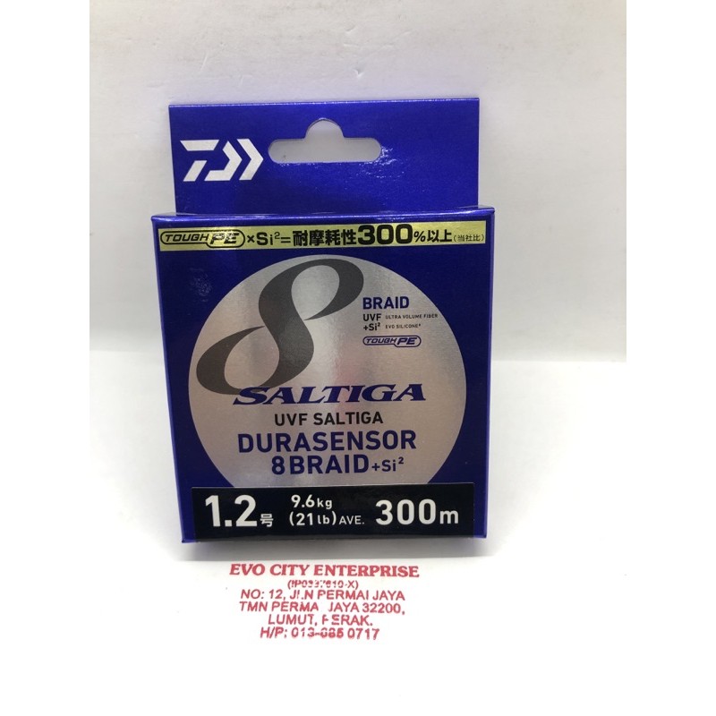 Daiwa Saltiga x8 Durasensor UVF +Si2 Braid 300m Multi Color | Shopee Malaysia