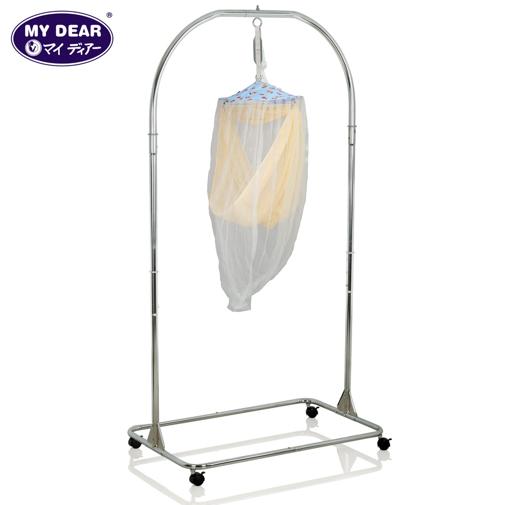My Dear Baby Cradle / Baby Spring Cot 24032 Full Set(Chrome) | Shopee ...