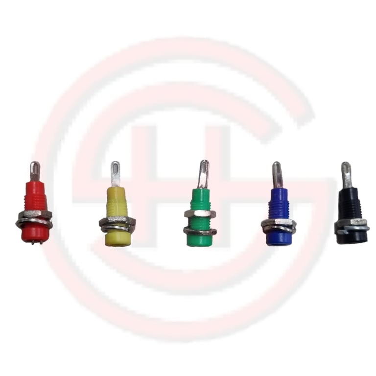 (1 pcs) MK-617/TC Banana Socket 2mm Female Jack Panel Mount Connector ...