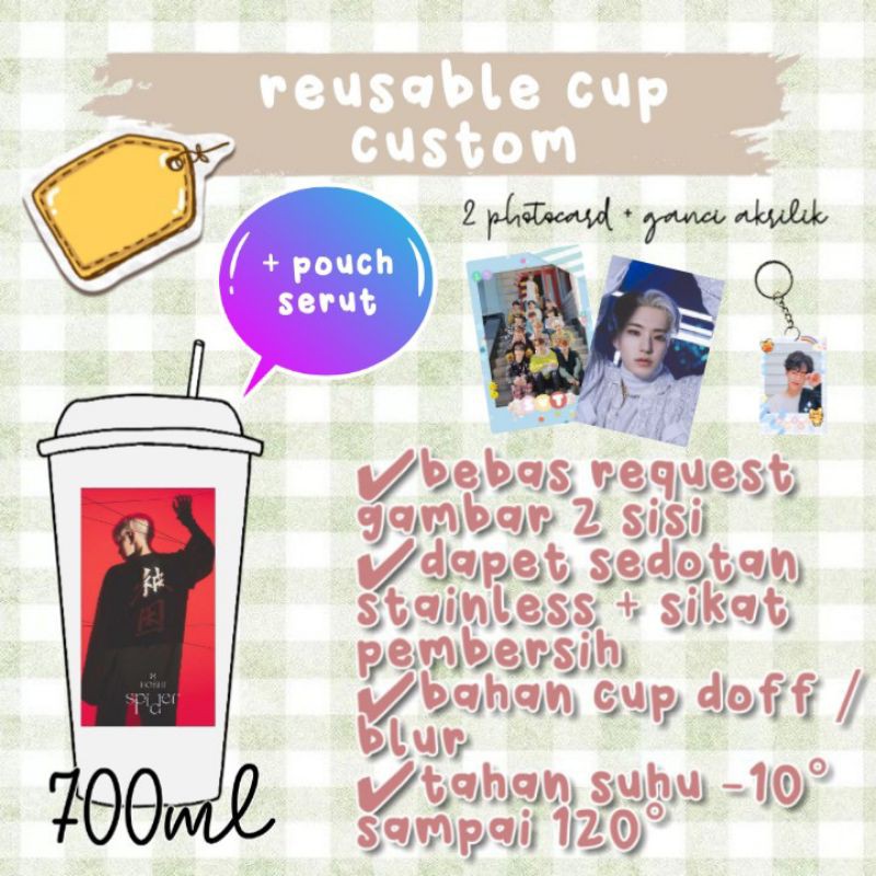 Po!! Check Description!! Custom reusable cup | Shopee Malaysia