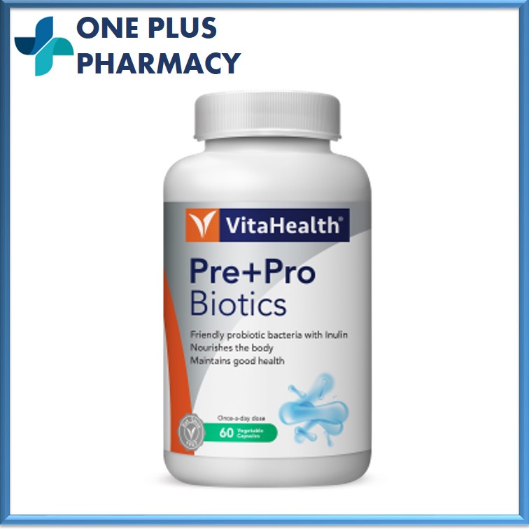 VitaHealth Pre+Pro Biotics 60's [EXP 01/2027] / Probiotics | Shopee ...
