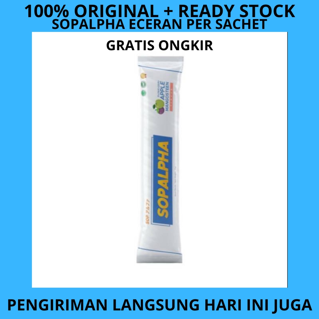 Retail SOPALPHA BIOBOOST SOP ALPHA ECER 1 SACHET ORIGINAL BPOM HALAL ...