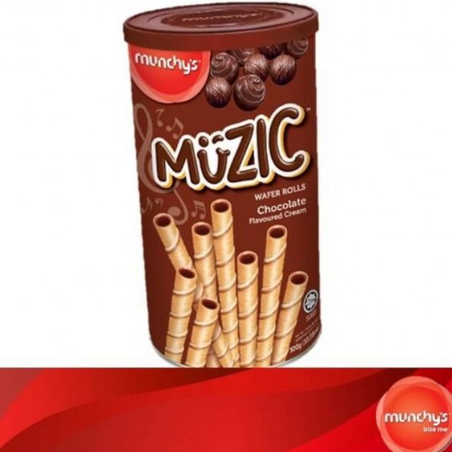 Munchy's Muzic Wafer Roll Chocolate 300g | Shopee Malaysia