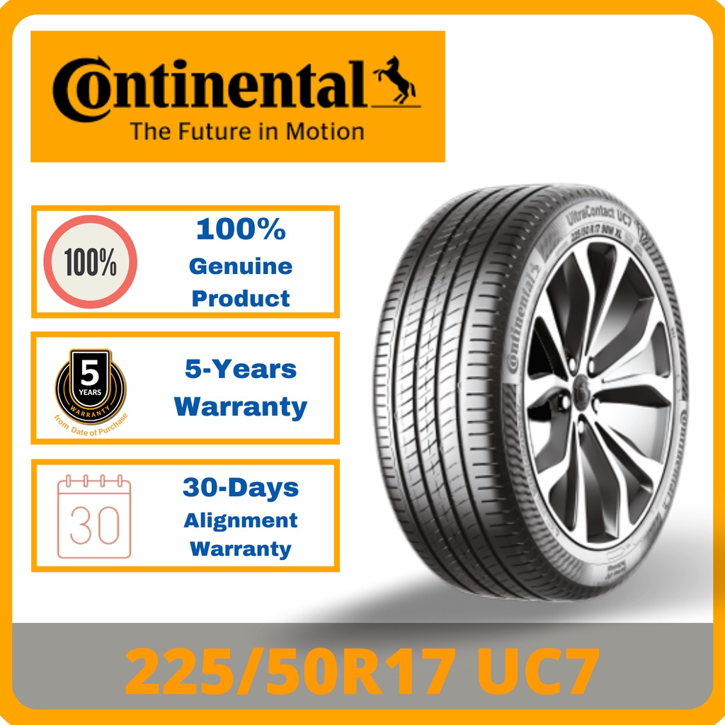225/50R17 Continental Ultra Contact UC7 *Year 2024 | Shopee Malaysia
