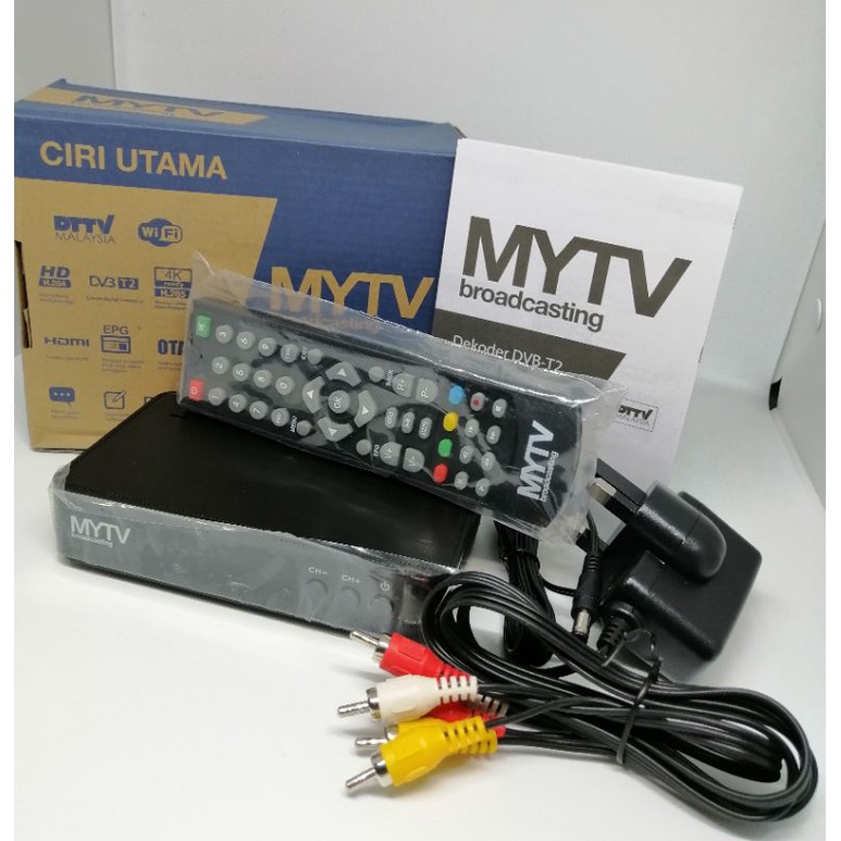 DECODER MYTV DVB-T2 RECEIVER FULL HD | Shopee Malaysia