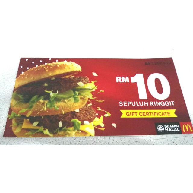 McDonald's Cash Voucher RM10 | Shopee Malaysia