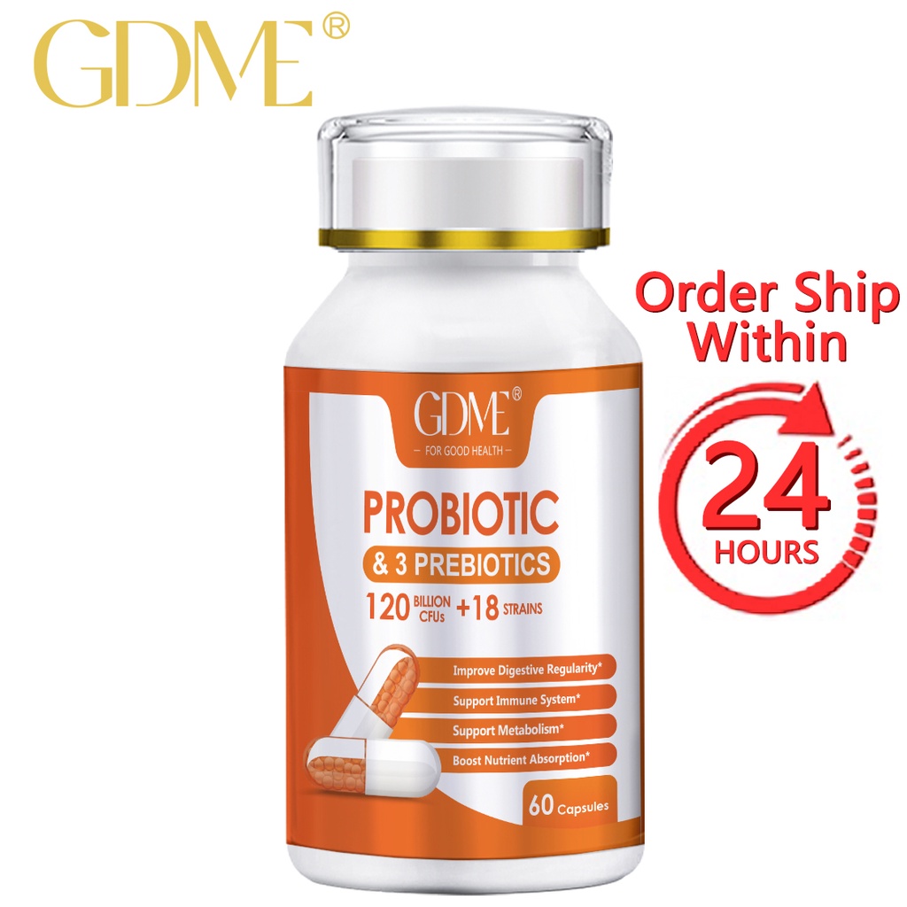 GDME Probiotics-for Women,Men-food supplement-120 Billion CFUs-with ...