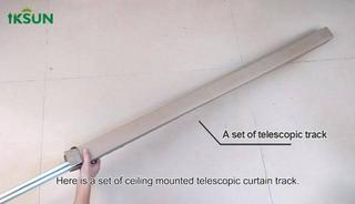 [HomeBlind] Telescopic Track / Adjustable Curtain Rail / Railing ...