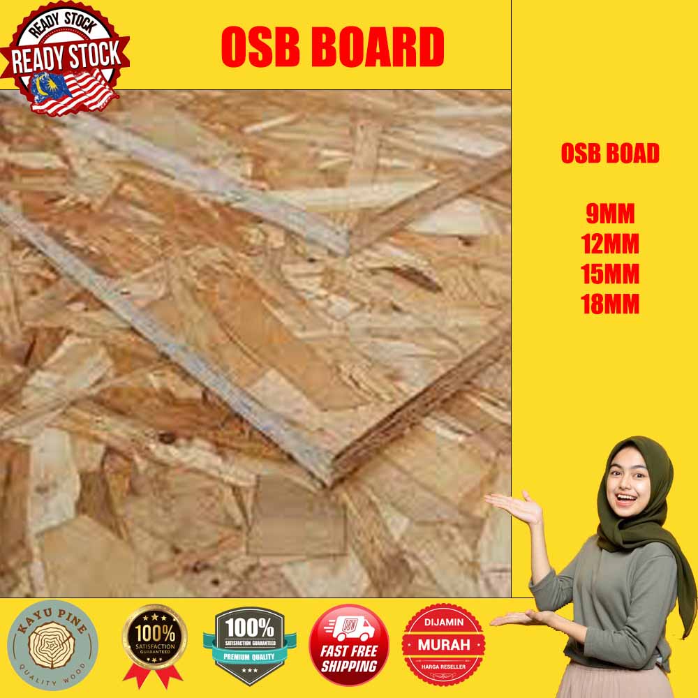 [ OSB Board 9mm OSB CUTTING ] 🌲OSB Board 9mm 12mm 18mm Semua Size Available 🌲 Table Top | OSB ...
