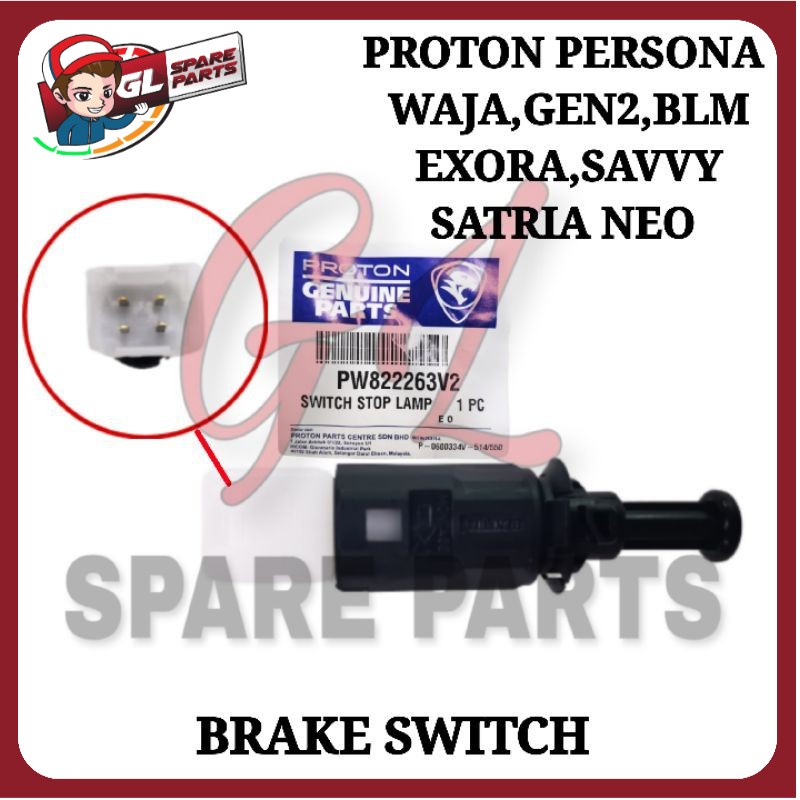 BRAKE SWITCH (100% ORIGINAL) PROTON WAJA,GEN2,BLM,EXORA,SATRIA NEO ...