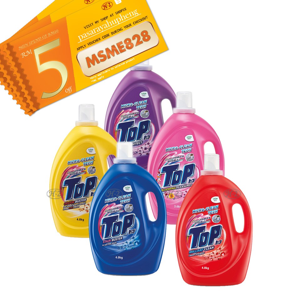 Top Liquid Detergent (3.6/4.0kg) | Shopee Malaysia