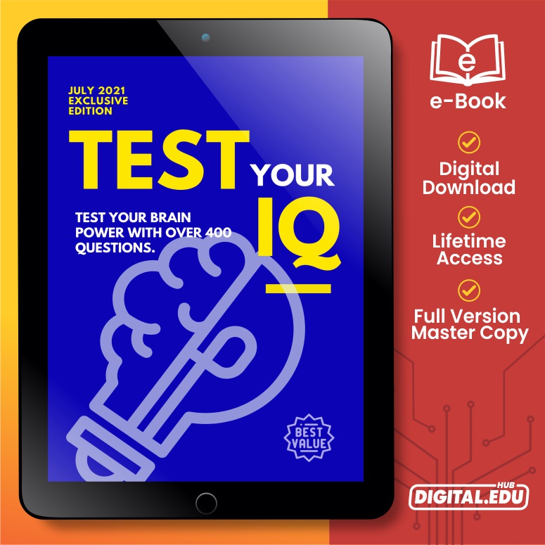 Test Your IQ- Test Your Brain Power With Over 400 Questions [ E-Book ...