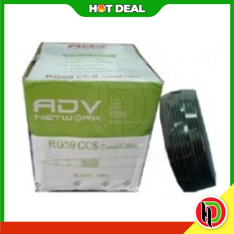 Hotdeal ADV RG59 3GHZ 21% CCS 0.81, 80/0.16 AL Braiding 6.0 Jacket ...
