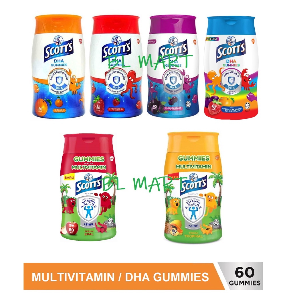 Scott's DHA / Multivitamin Gummies - 60s | Shopee Malaysia