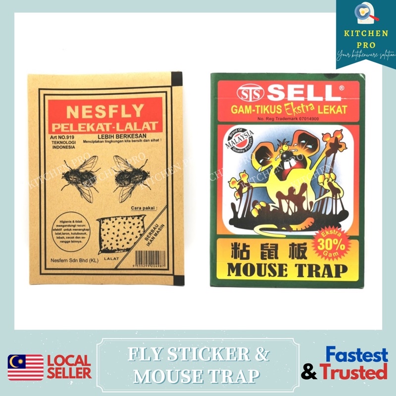 𝐊𝐈𝐓𝐂𝐇𝐄𝐍 𝐏𝐑𝐎 | Fly Stickers/ Mouse Catcher Traps (SOLD IN PCS/PACK/BOX ...
