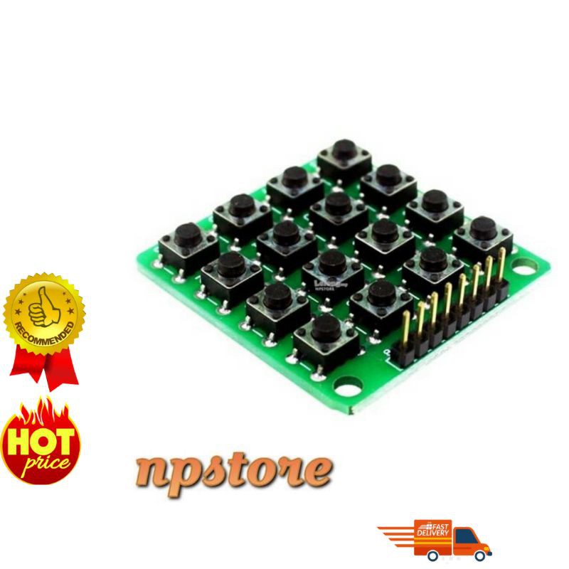 🔥READY ITEMS💥Smart Electronics 8pin Matrix 16 Keypad Keyboard for ...