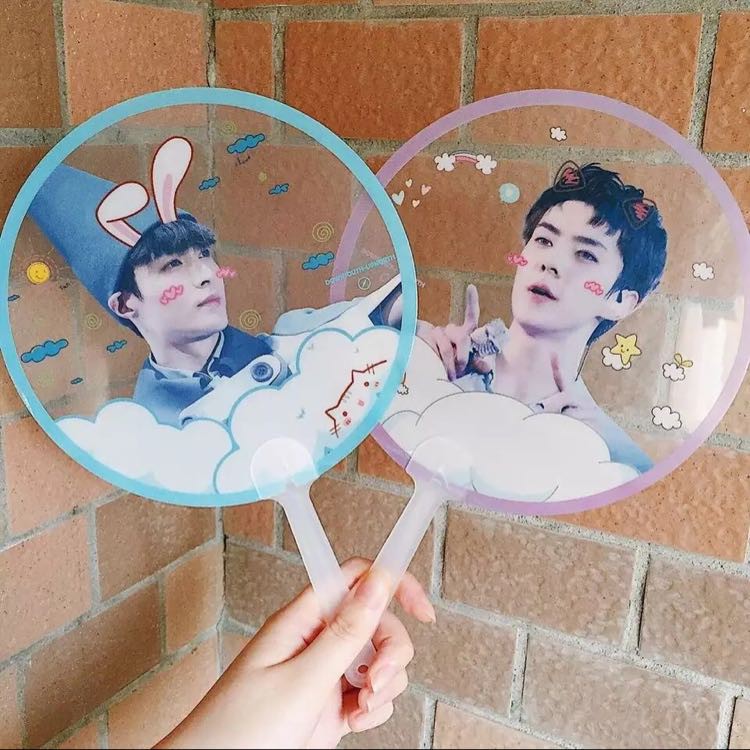 {NO MIN ORDER} DIY own custom Transparent fan kpop handfan lenticular ...