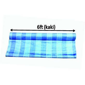 ±40' x 6' PE TARPAULIN CANVAS / BLUE WHITE CANVAS ROLL / KAIN BIRU ...