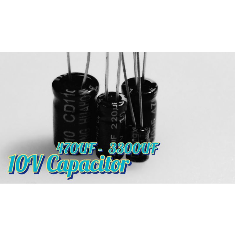 10V electrolytic Capacitor 470uf 1000uf 2200uf 3300uf | Shopee Malaysia