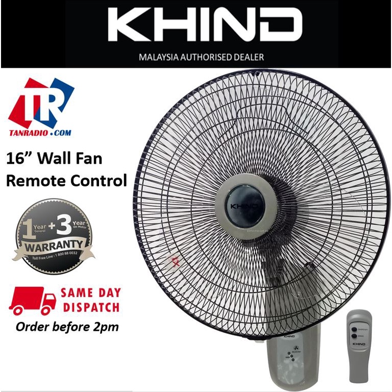 KHIND/ISONIC/MECK/PANASONIC Remote Control/Basic Wall Fan (16"-18 ...