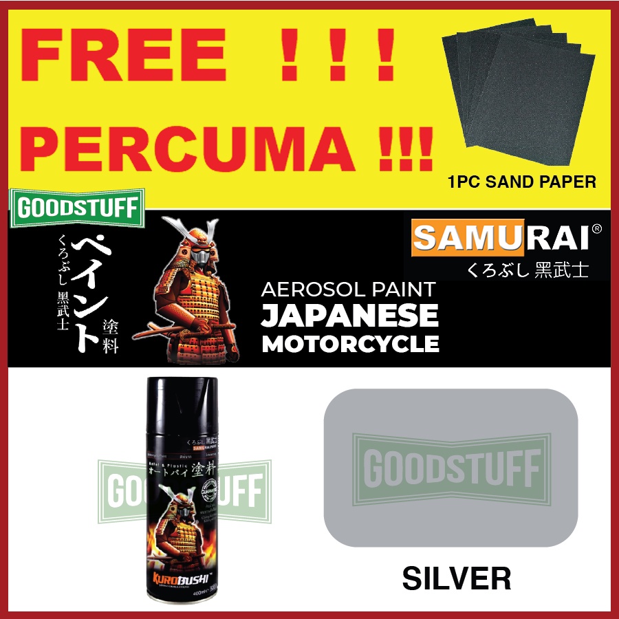 [100% ORIGINAL] SAMURAI PAINT 3/124 SILVER STANDARD COLORS 400ML ...