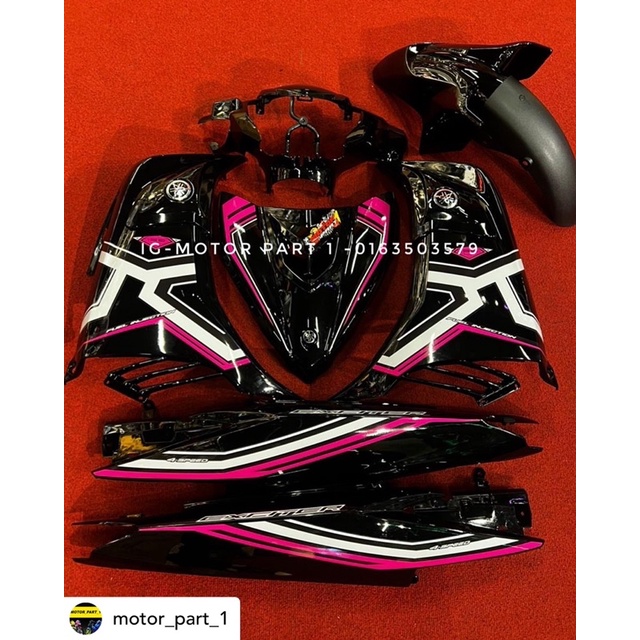 COVER SET LC 135 V2,V4,V5,V6,V7 MX KING PINK ORIGINA ABS | Shopee Malaysia