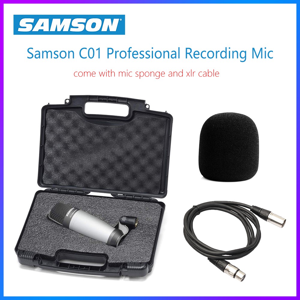 Original SAMSON C01 Condenser Microphone for Recording Vocals, Acoustic ...