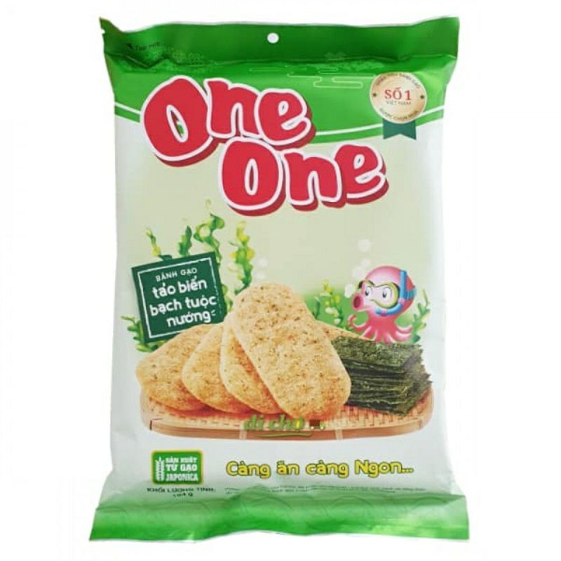One one rice cake with seaweed and octopus flavor 104g | Shopee Malaysia