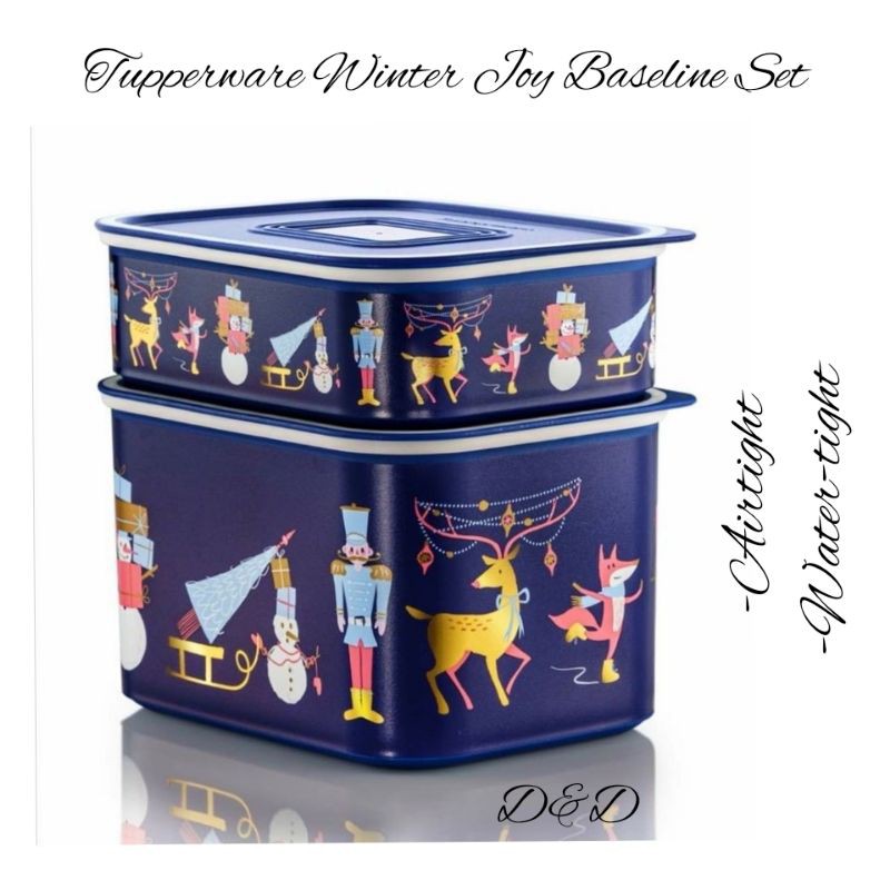 Tupperware Winter Joy Baseline Set (2) | Shopee Malaysia