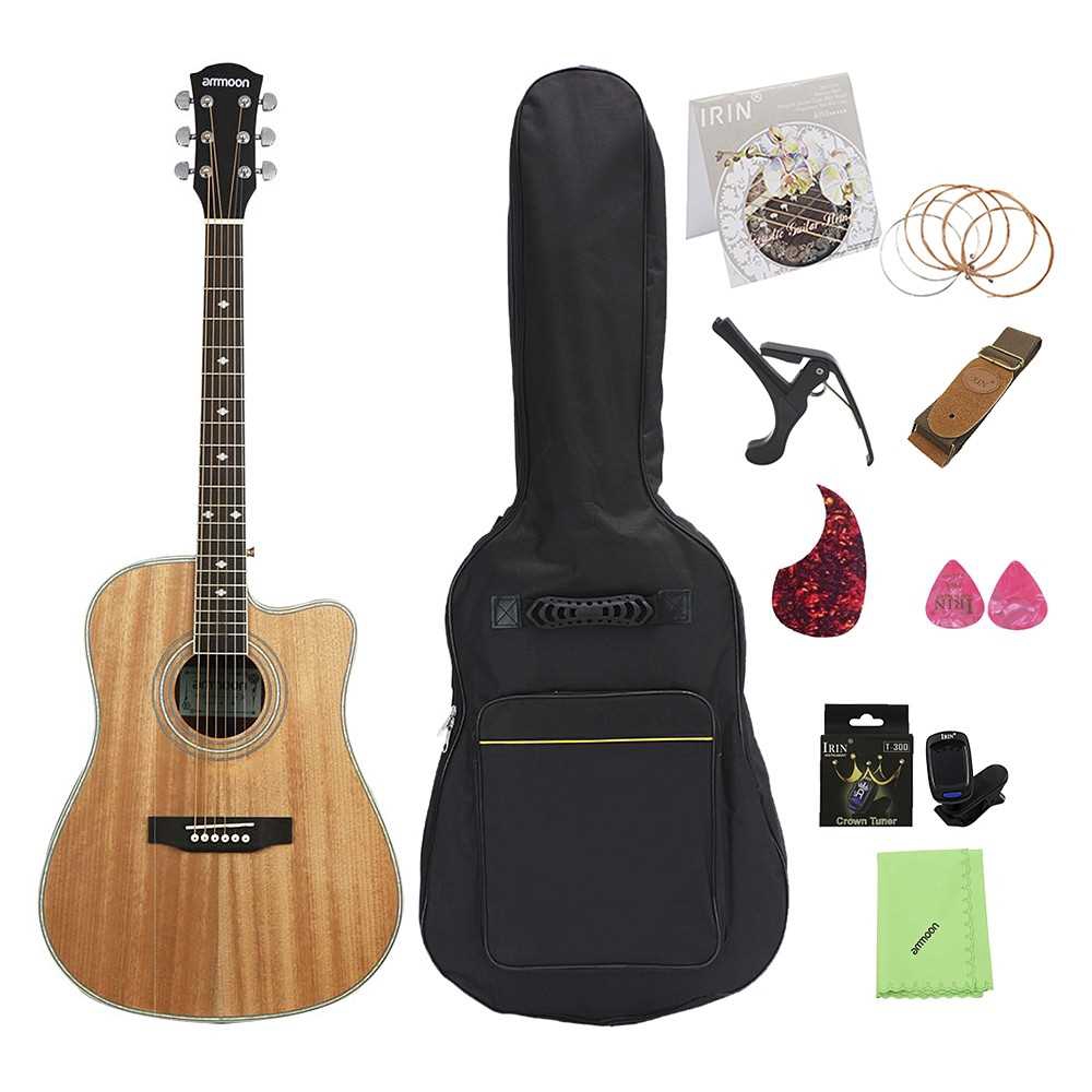 ammoon 41 Cutaway Acoustic Folk Guitar () | Shopee Malaysia
