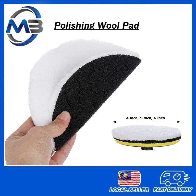 Polish Pad Buffer Lamb Wool Backing Grip Pad for Polishing Bonnet ...