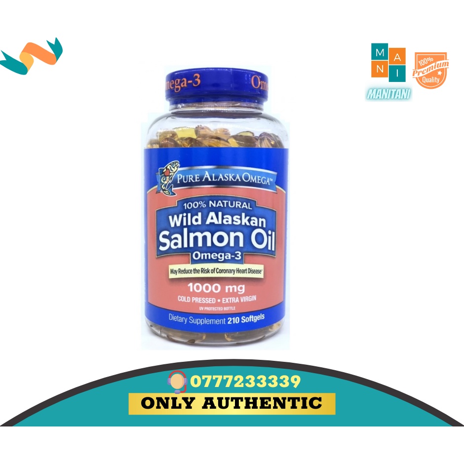 Pure Alaska Omega Wild Salmon Oil Salmon Oil 1000 mg Provides Essential ...