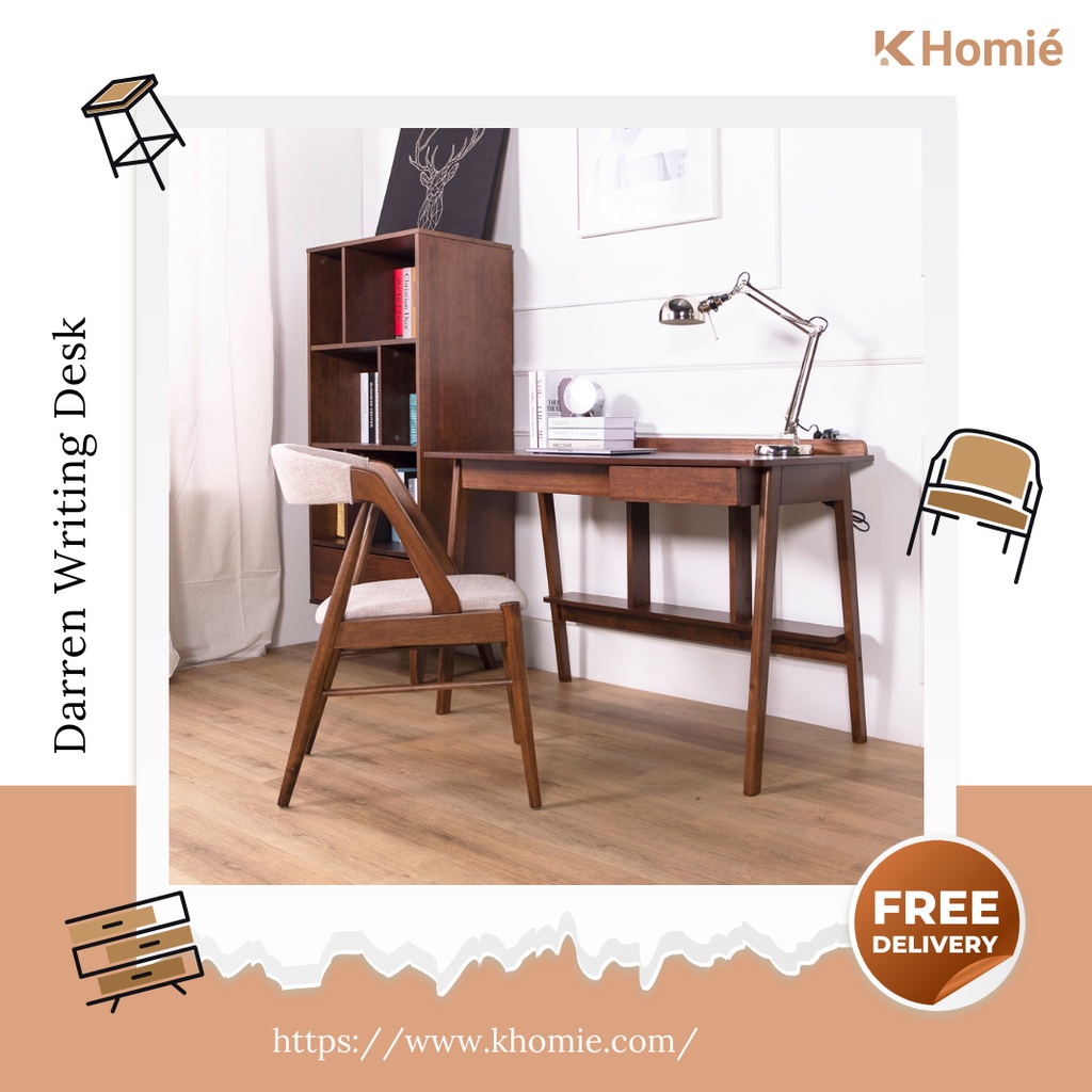 🔥Ready Stock🔥Darren Writing Desk Office Table | Shopee Malaysia