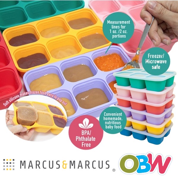 Marcus & Marcus Food Cube Tray | Baby Food Tray | Baby Puree Freezer ...