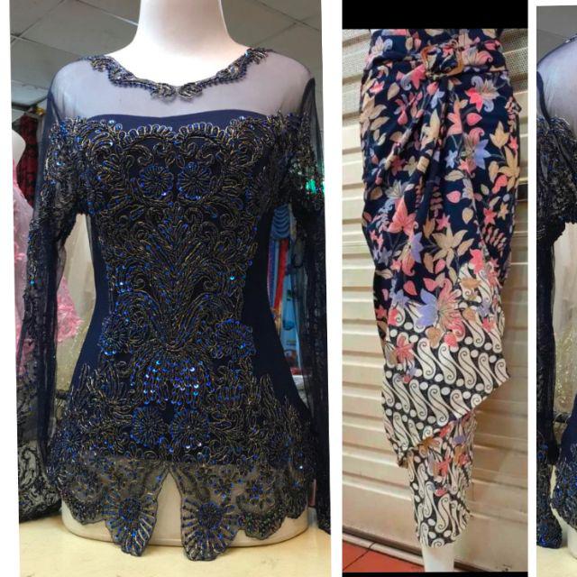 READY STOCK 🇲🇾 SET KEBAYA ( KEBAYA + KORSET/INNER + PARIO) | Shopee ...