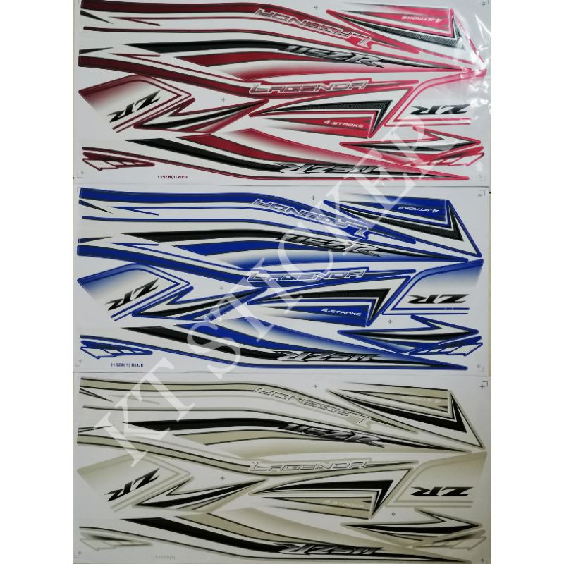 SRL115ZR /LAGENDA 115ZR (1) BODY STICKER | Shopee Malaysia