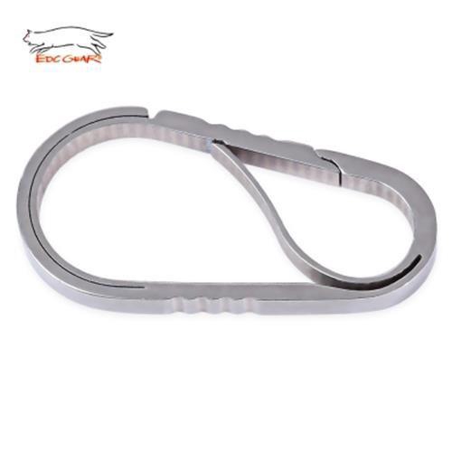 EDCGEAR SPRING CLIP HOOK S-SHAPE KEYCHAIN DOUBLE GATED HANG BUCKLE ...