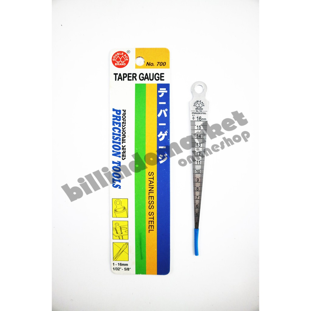 Taper Gauge Double ACE 1-16mm Stainless Steel Singapore Brand | Shopee ...