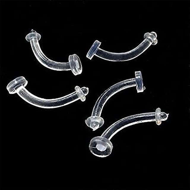 [Attic Piercing] Piercing retainer transparent for earlobe, eyebrow ...