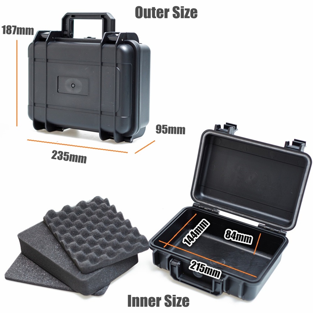 Large Size Tool Box Waterproof Impact Resistant Safety Case Suitcase ...