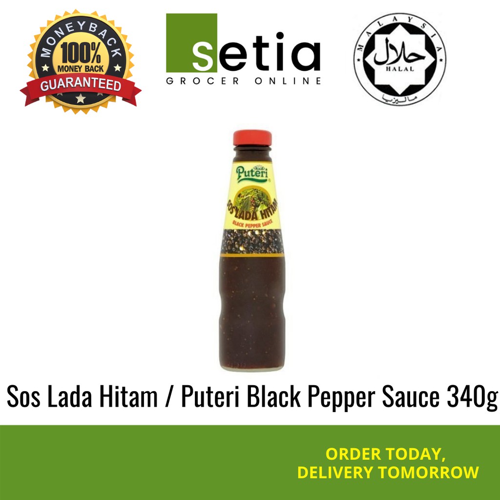 Sos Lada Hitam / Puteri Black Pepper Sauce 340g | Shopee Malaysia