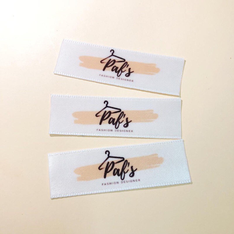 (FREE DESIGN) Label Satin Printed: Label untuk Tudung, Scarf, Baju, Beg ...