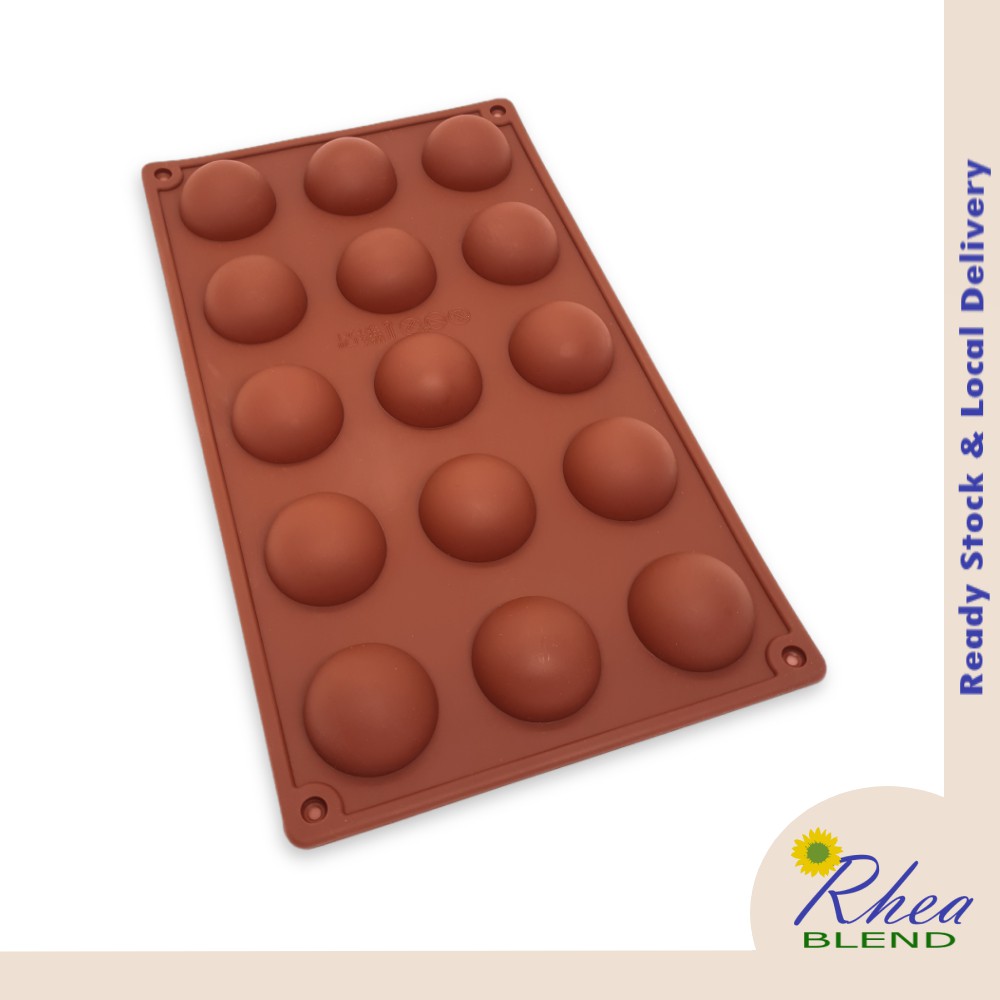 Half Circle Sphere Ball Round Hemisphere Silicone Mold Jelly Dome Cake ...