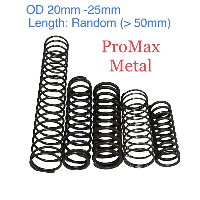 Spring Steel Compression spring various OD, length, wire size | Shopee ...