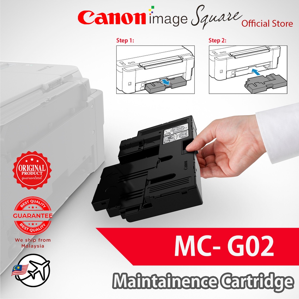 Canon Original MC-G02 / MC-G01 Maintenance Cartridge Printer G1020 G2020 G3020 G3060 G570 G670 ...