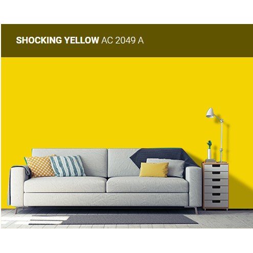 (INTERIOR) NIPPON PAINT 1LT / 5LT SHOCKING YELLOW AC2049A Cat Dalaman ...