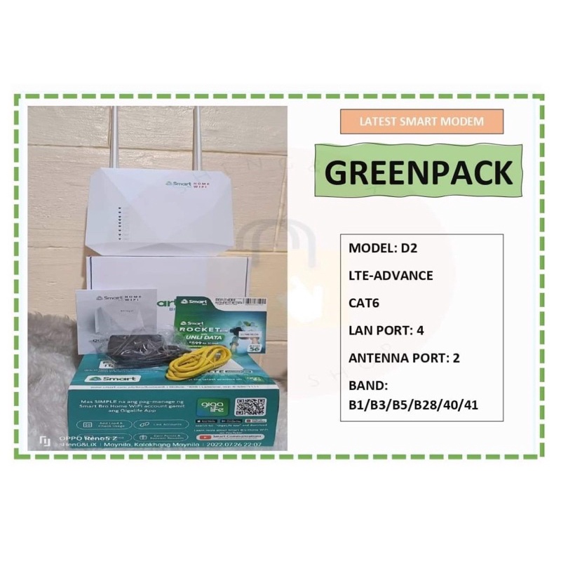 LATEST!!! GREENPACKET LTE ADVANCE (SMART BRO HOME WIFI) | Shopee Malaysia