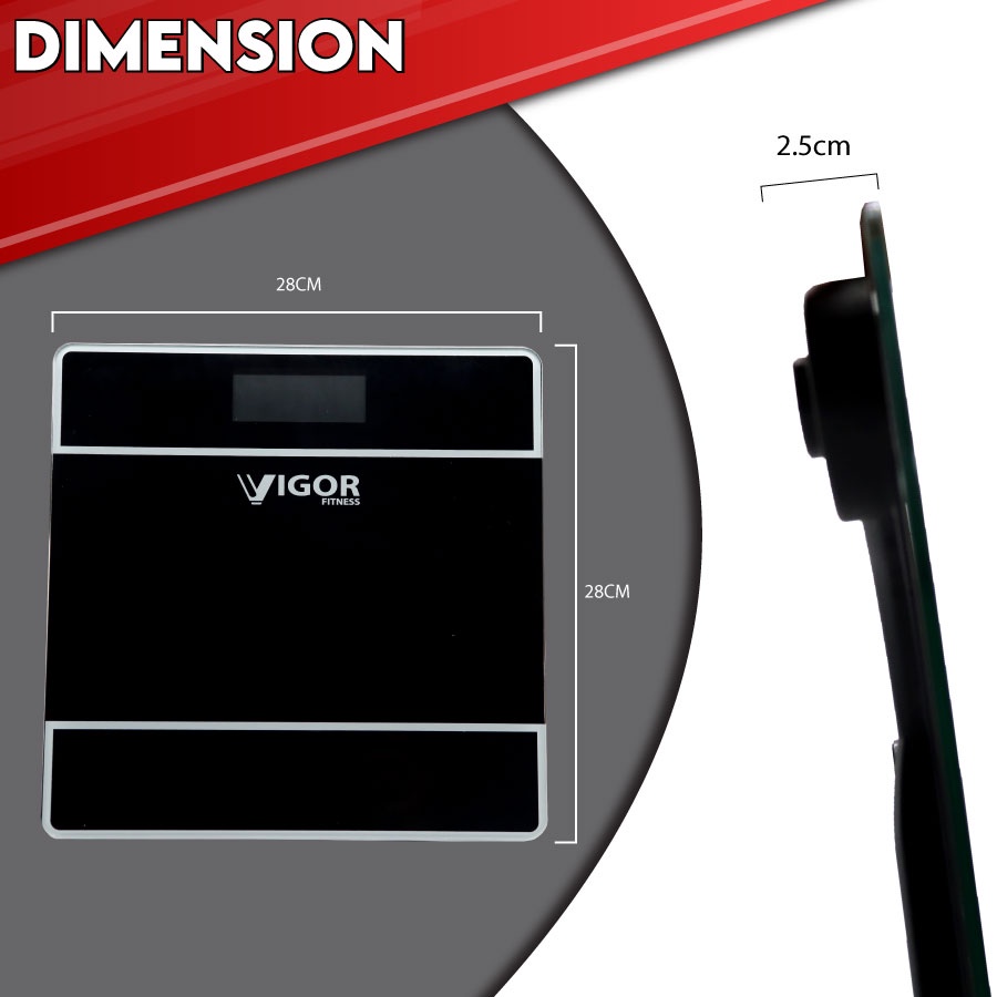 Vigor Fitness Iscale S Digital Weight Scale / Iscale S Skala Berat ...