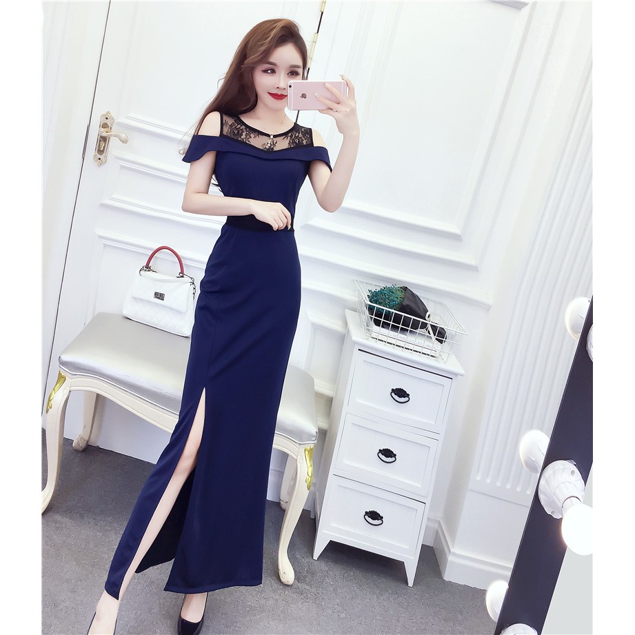 [Pre-Order] RM 55 Fashion Maxi Dress 韩版小香风时尚气质显瘦连身长裙 | Shopee Malaysia