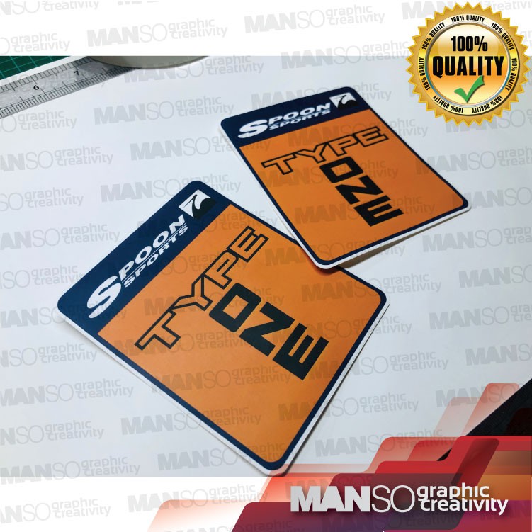 [x2] Type One Spoon Sport Honda JDM Sticker J019 | Shopee Malaysia